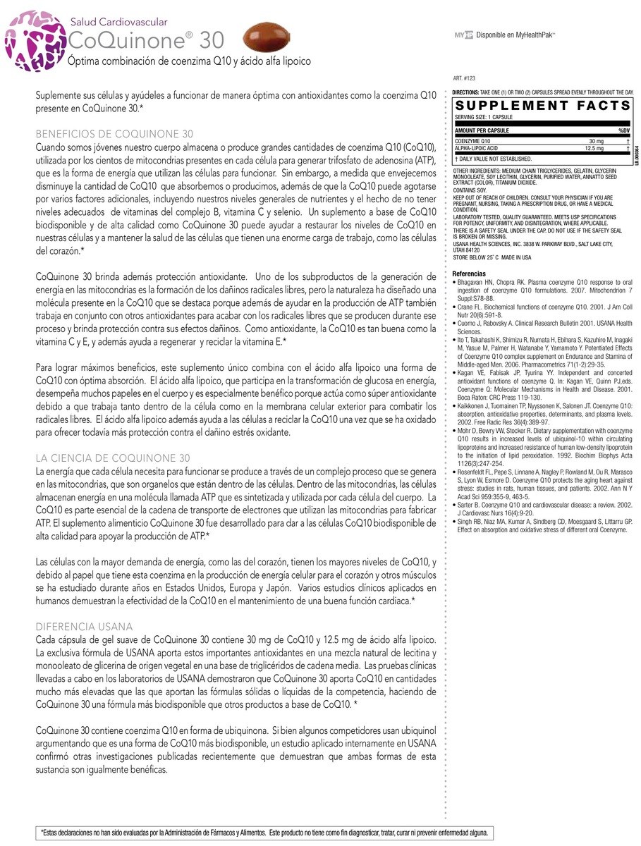 CoQuinone® 30 - Ask The Scientists